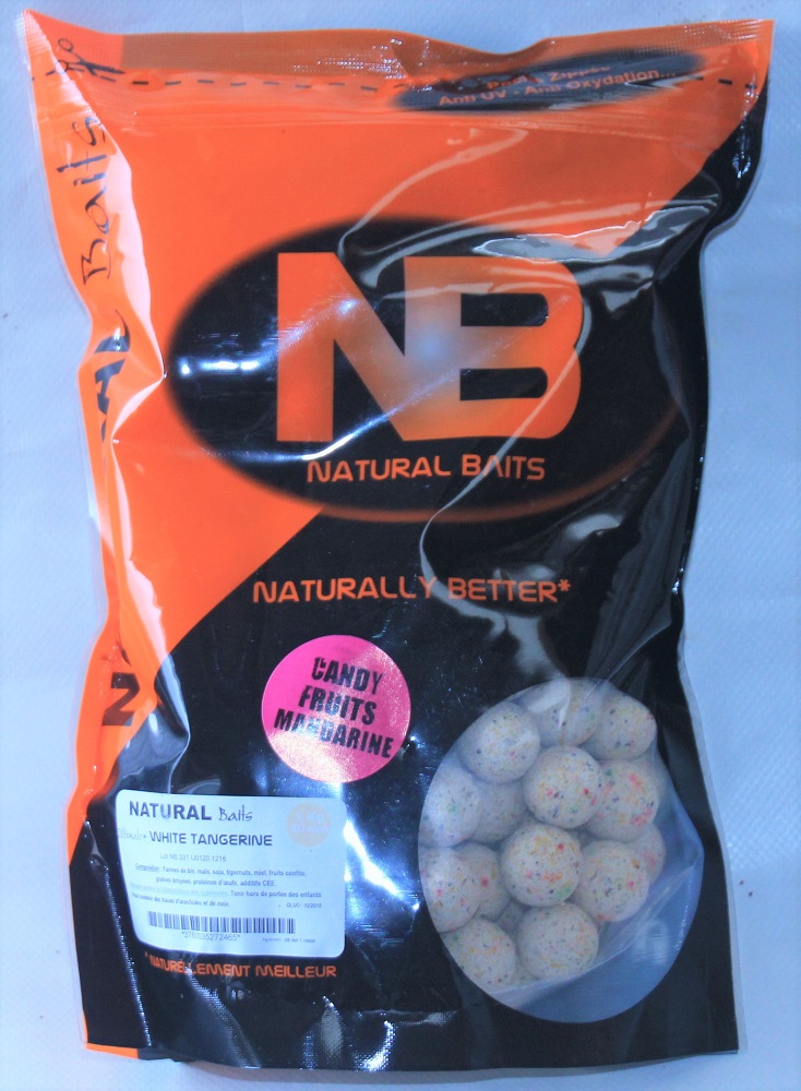 Bouillette ultimate+ White Tangerine, Bouillettes Ultimate+ - Natural Baits